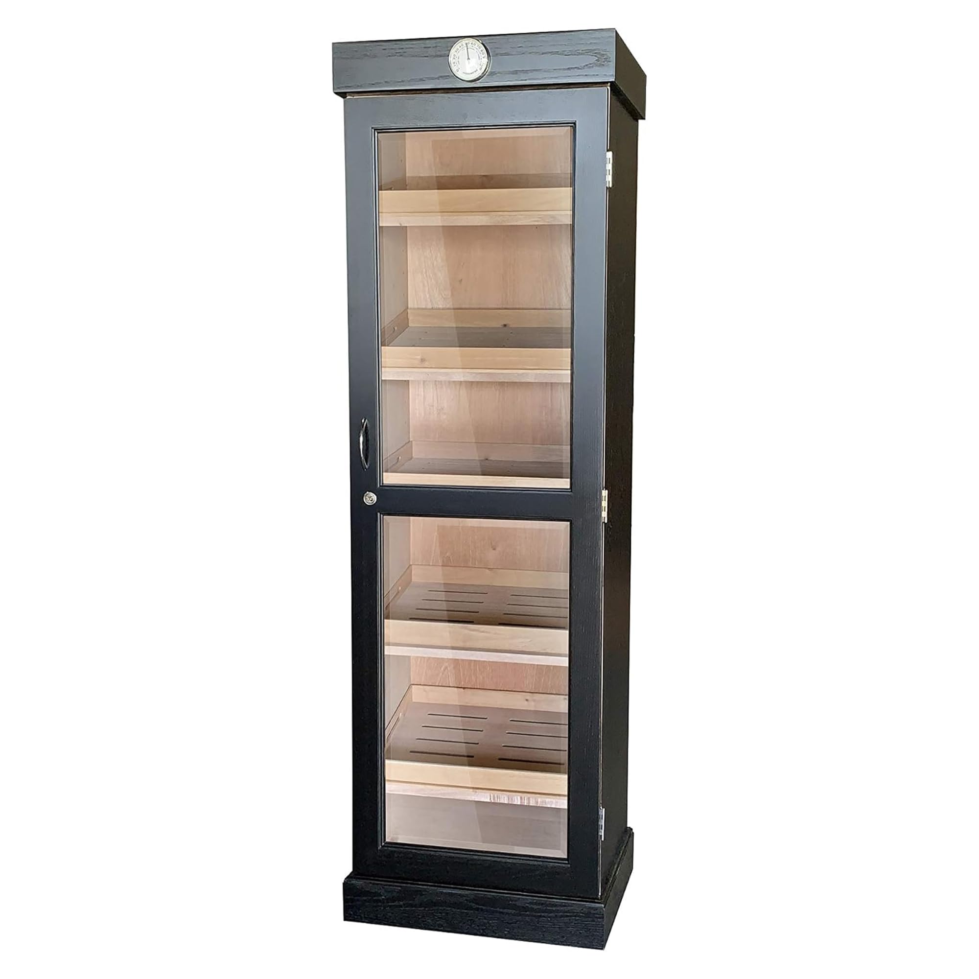 Amazon.com: Humidor Supreme Black Tower Humidor with Adjustable Shelves ...