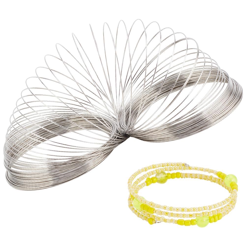 Amazon.com: PH PandaHall Steel Memory Wire for Bracelet Making, 100 ...