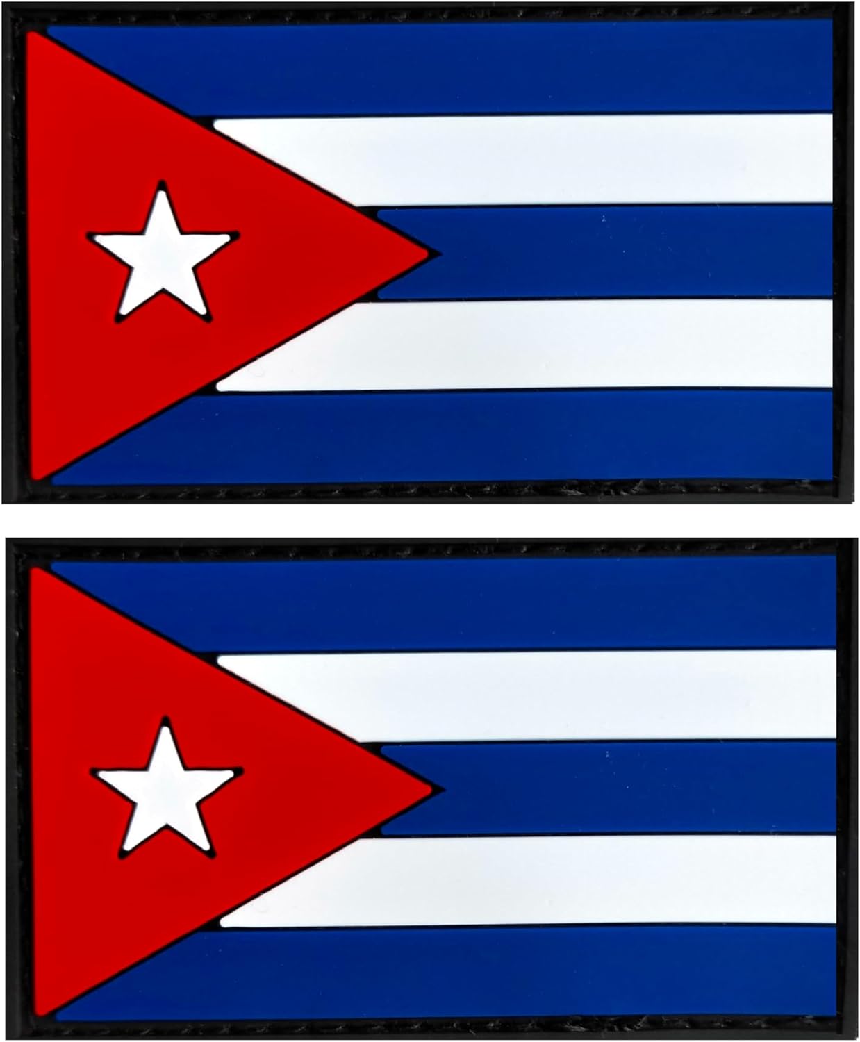 Amazon.com: Cuba Flag Patch Cuba PVC Rubber Hook & Loop Fastener Patch for Hats, Tactical Bags ...