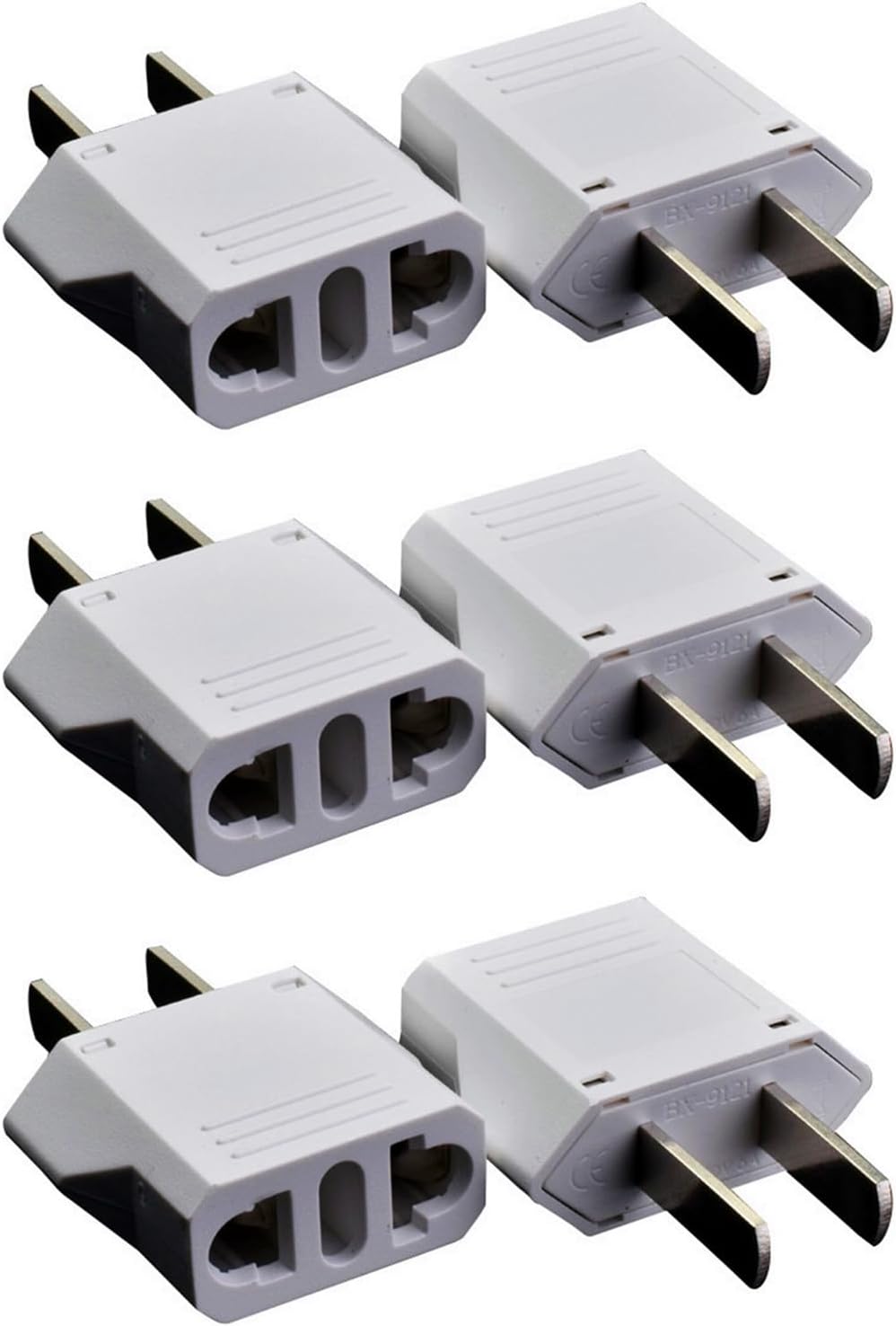 Amazon.com: 6 Pack of ALINNA US Plug Adapter, EU AU CN to US America ...