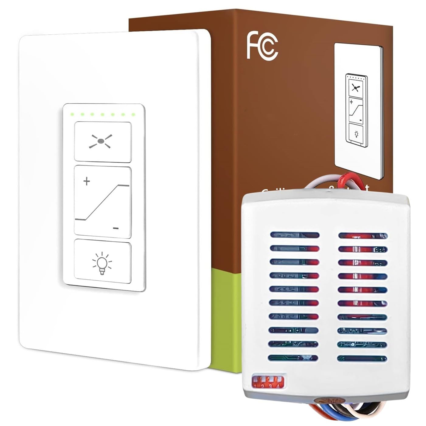 53T Universal Ceiling Fan and Light Wall Remote Control Kit, Small Size ...