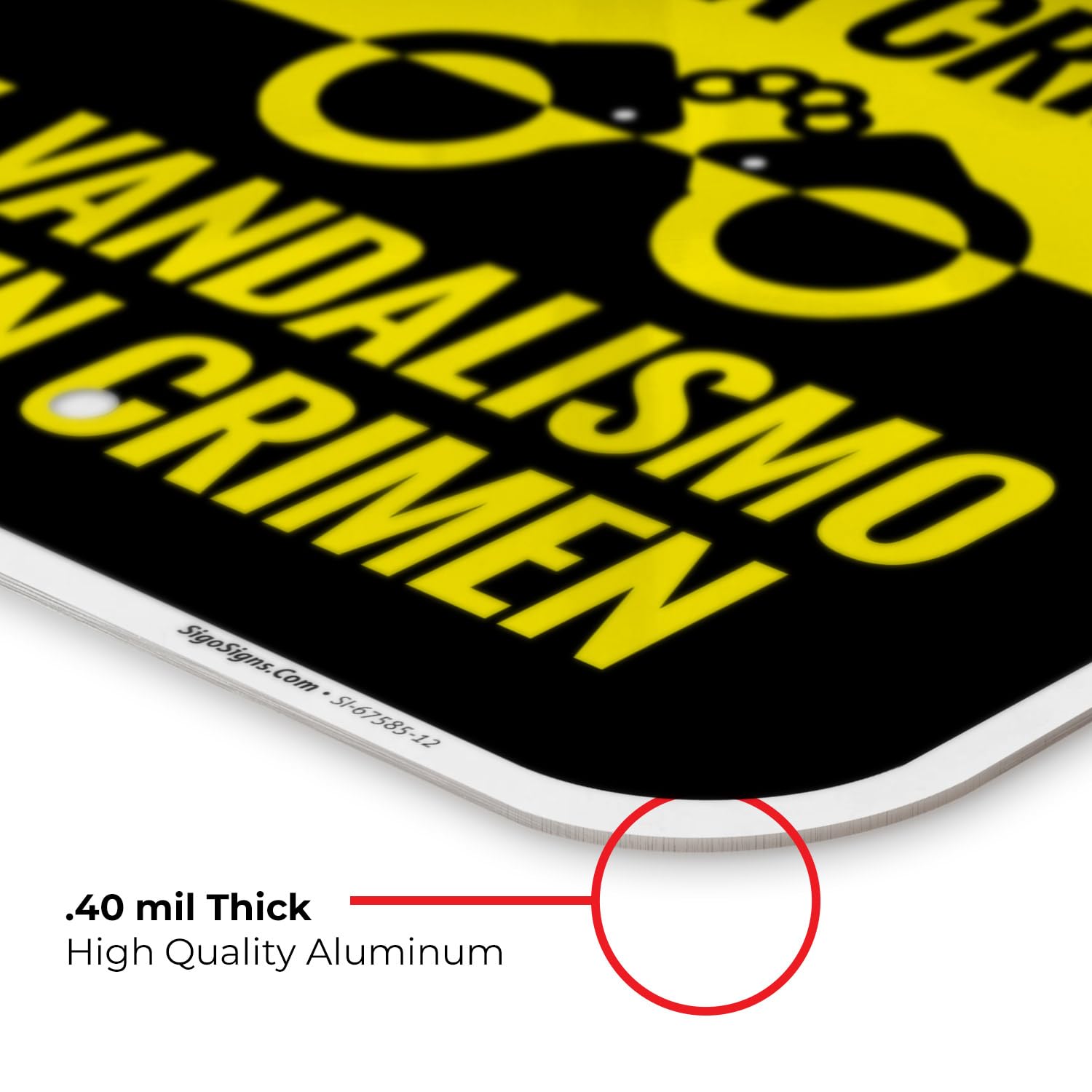 No Vandalism Signs Vandalism Is Crime