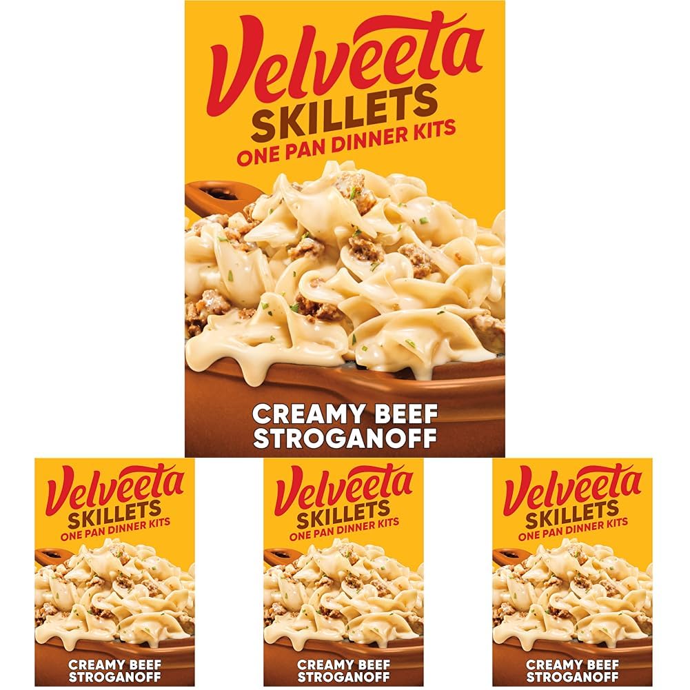 Snapklik.com : Velveeta Skillets Creamy Beef Stroganoff One Pan Dinner Kit