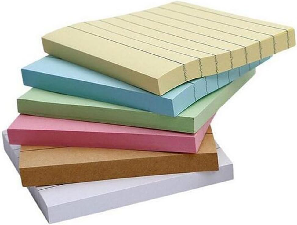 Amazon.com : 640 Sheet Mixed Color Lined Sticky Note Pads Convenience ...