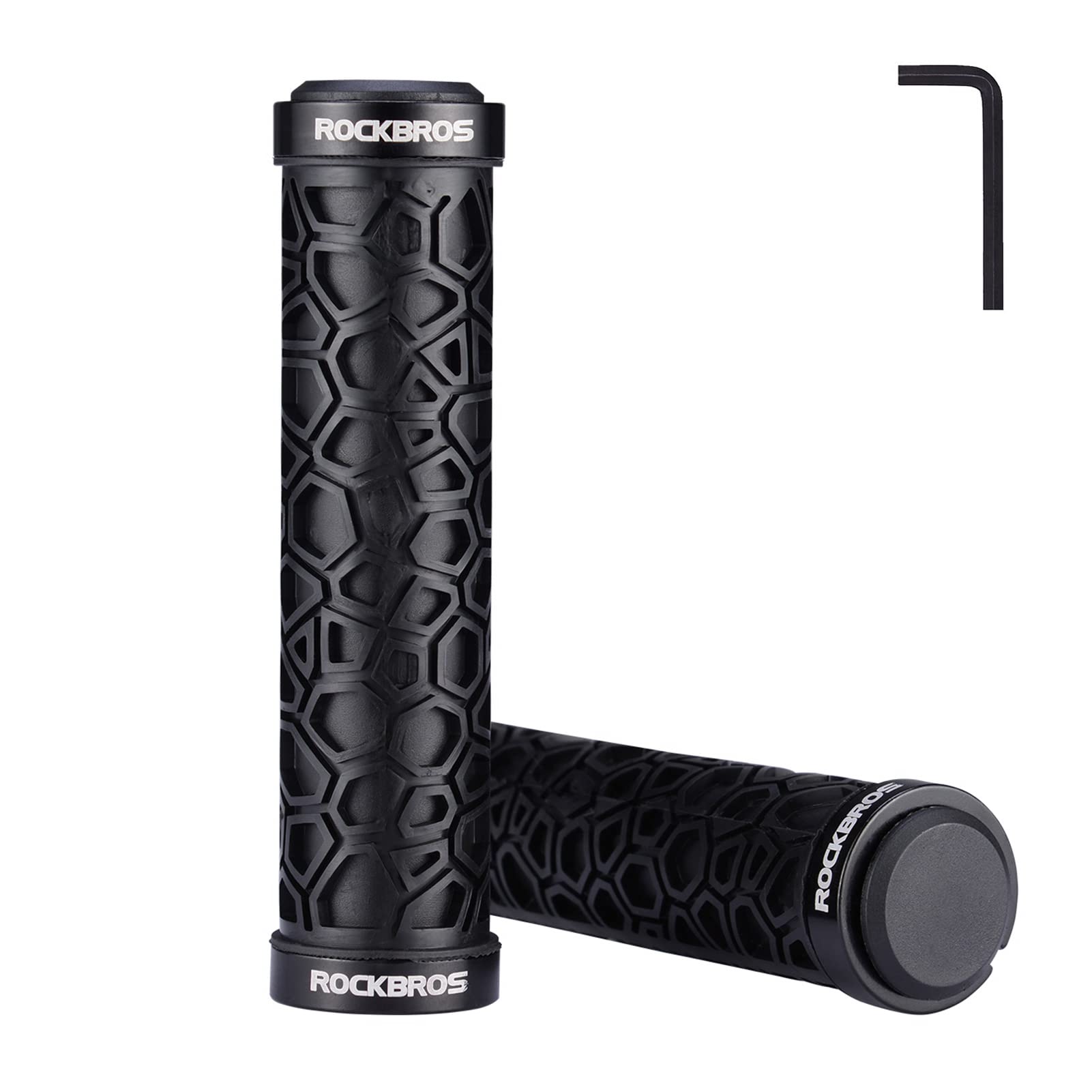 Amazon.com : ROCKBROS Bike Handlebar Grips Double Lock-on Bike Grips ...