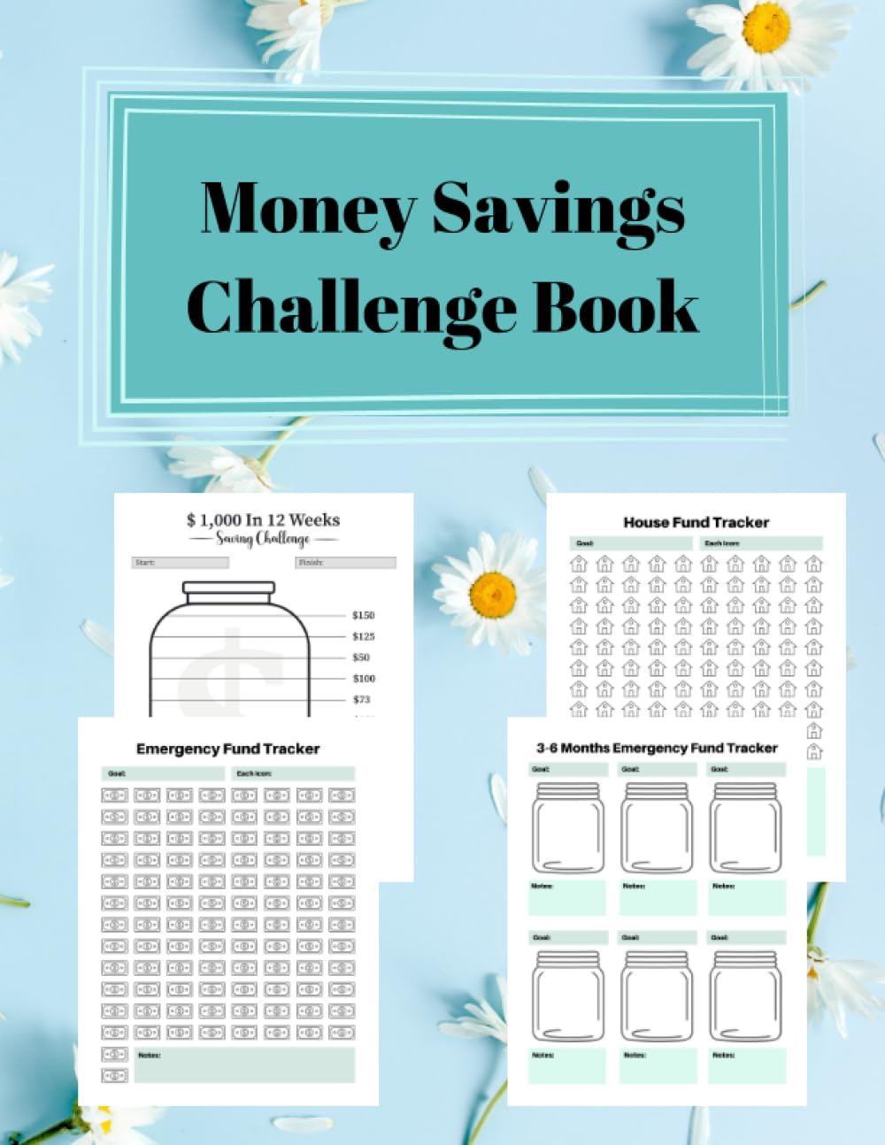 Amazon.com: Money Savings Challenge Book: Emergency Fund Tracker ...