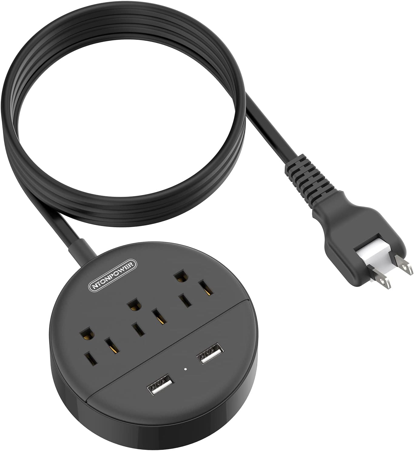 Amazon.com: WANDOFO 2 Prong Power Strip, 5 FT Extension Cord Surge ...