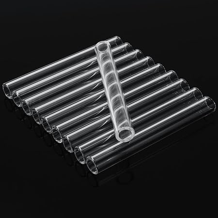 Amazon.com: 10 Pcs 4 inch Long Premium Glass Tubes OD 10 mm Thickness 1 ...