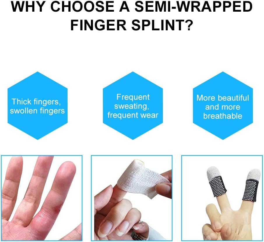 Finger Splint, Adjustable Aluminium Alloy Index Middle Finger Splint ...