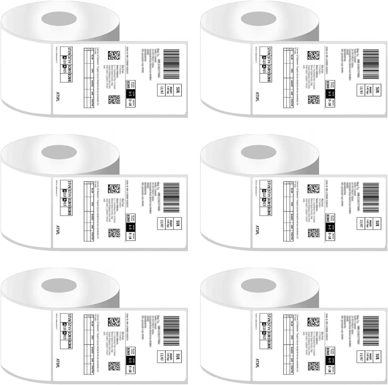 BlackDreams® 100mm x 150mm Direct Thermal Shipping Labels Printer ...