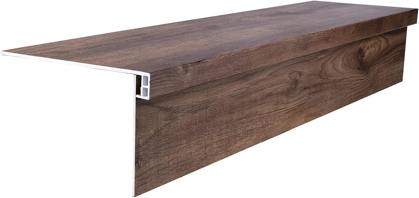 Complete Universal Tread Kit - False Tread Cap, Riser, and Trim (Poplar ...