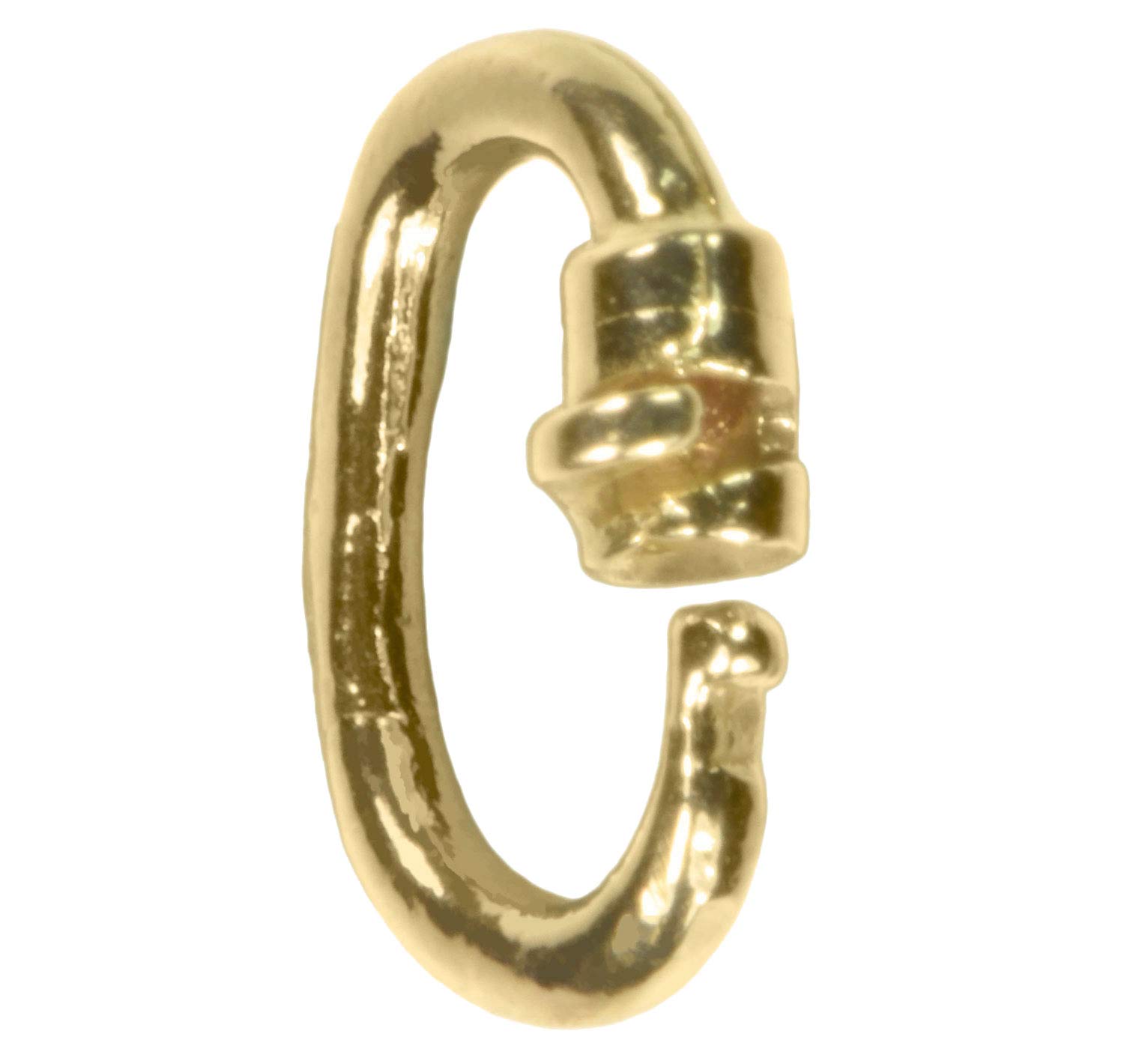 Snapklik.com : 14K Gold Link Lock Locking Chain Link Very Tiny 4.75mm X 6mm