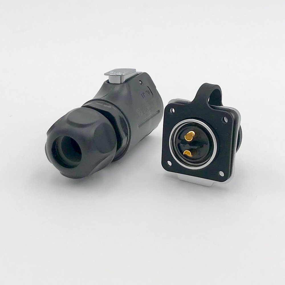 Snapklik.com : 2 Pin Power Industrial Circular Connector, Male Plug ...