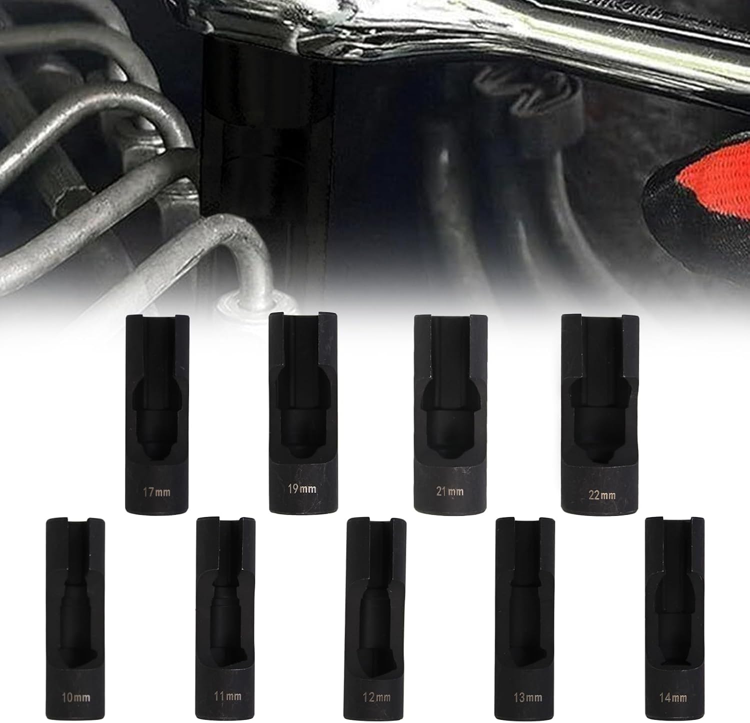 Amazon.com: RULLINE 9pcs Upgraded Steel Flare Nut Socket Set for ...