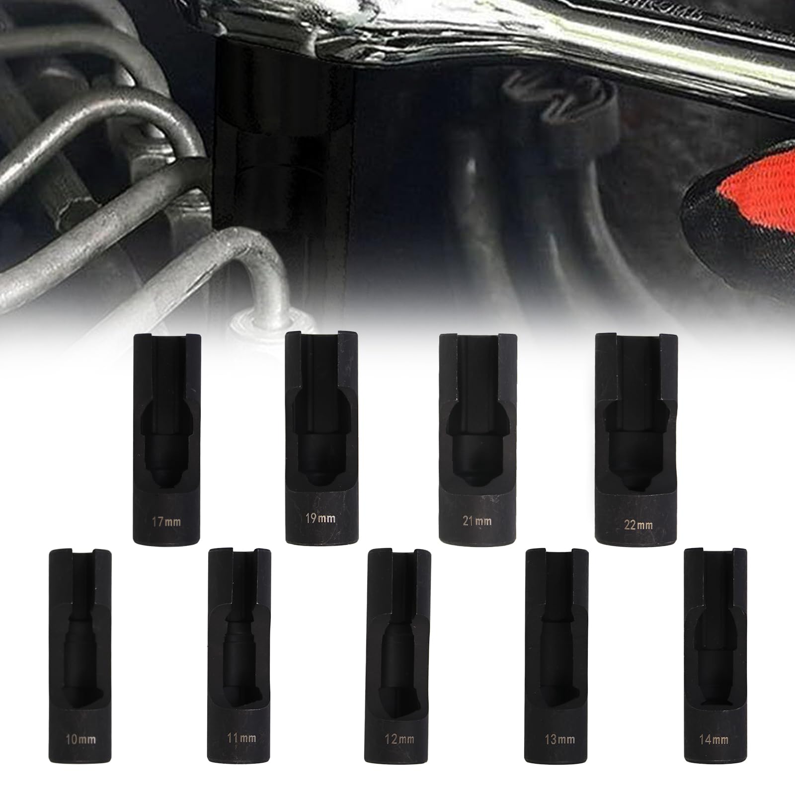 Snapklik.com : 9pcs Flare Nut Socket Set, 10-Piece Kit For Automotive ...