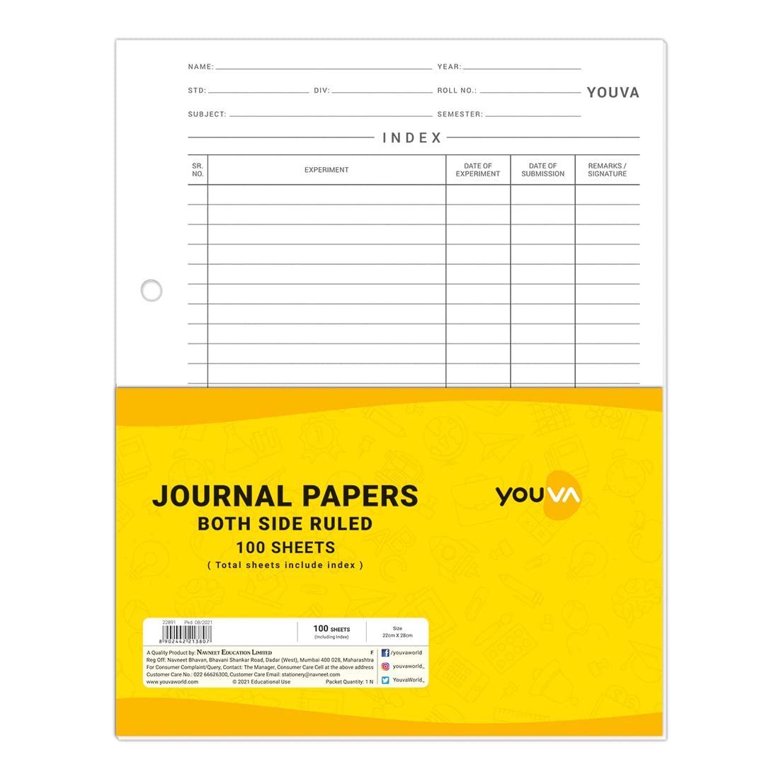 Navneet Youva | Journal Paper for School and Office Executives | 22cm x ...