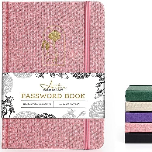 Amazon.com : Password Book with Alphabetical Tabs Small Password Keeper ...