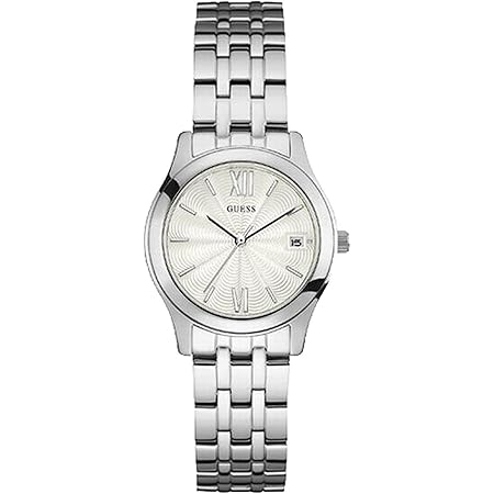 Guess Damen Analog Quarz Uhr mit Edelstahl Armband W0774L1 : Amazon.de ...