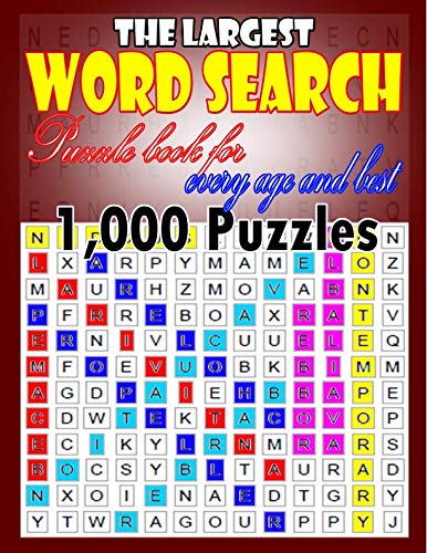 The largest word search puzzle book for every age and best: 1,000 ...