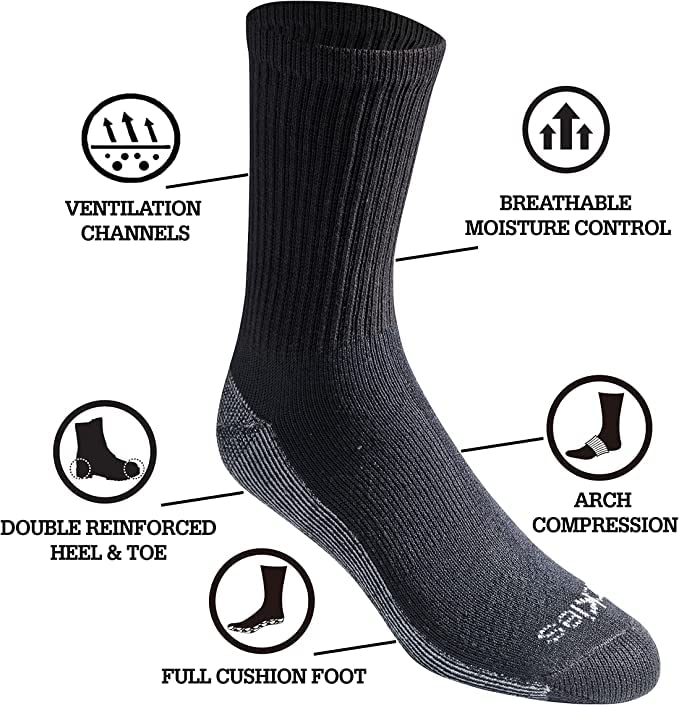 Snapklik.com : Mens Dri-tech Moisture Control 6-Pack Comfort Length ...