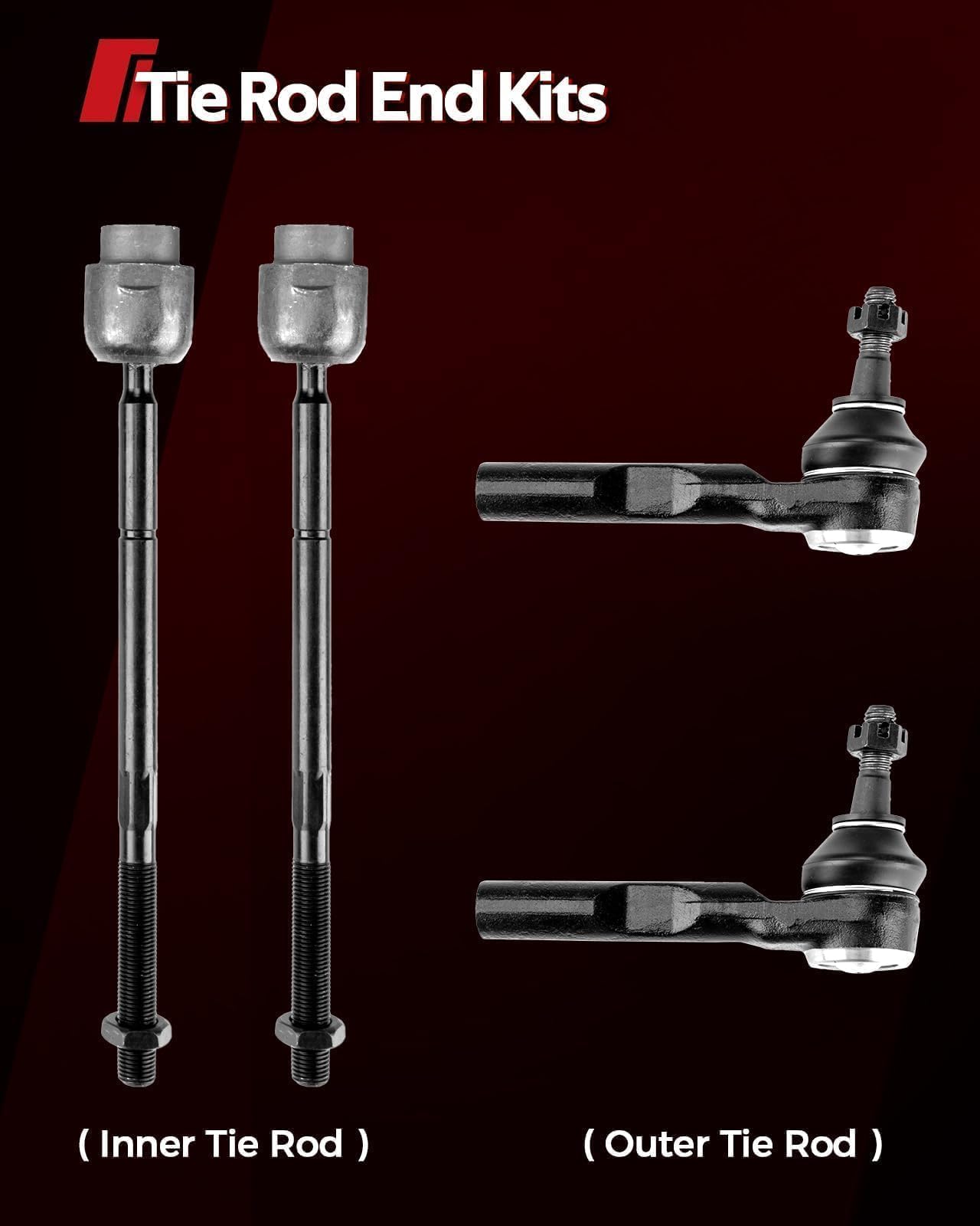 Torchbeam 13Pcs Front Upper Control Arms, Suspension Kit with Ball ...