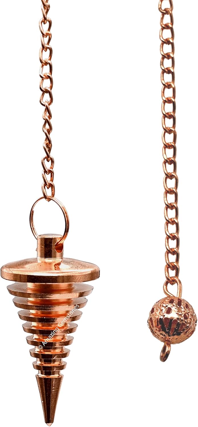 Amazon.com: Healing Metal Pendulums for Divination, Copper Cone ...