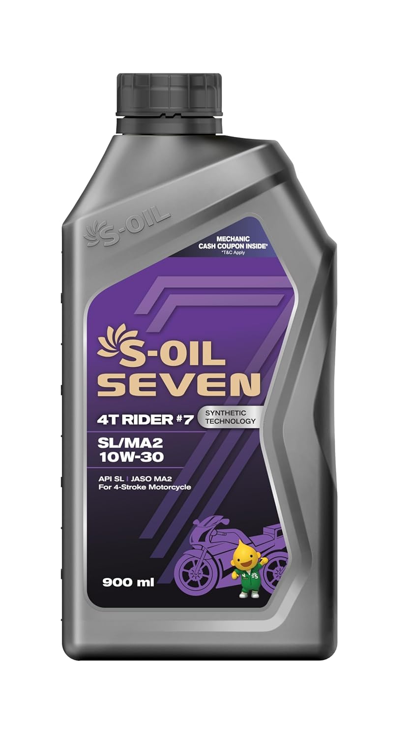 S-OIL 7 4T RIDER #7 SL/MA2 10W-30 [900ML] - Motorcycle Oil : Amazon.in: Car & Motorbike