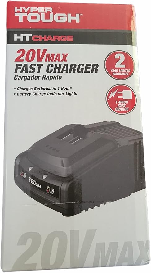 Amazon.com: Hyper Tough 20V Max Fast Charger : Patio, Lawn & Garden