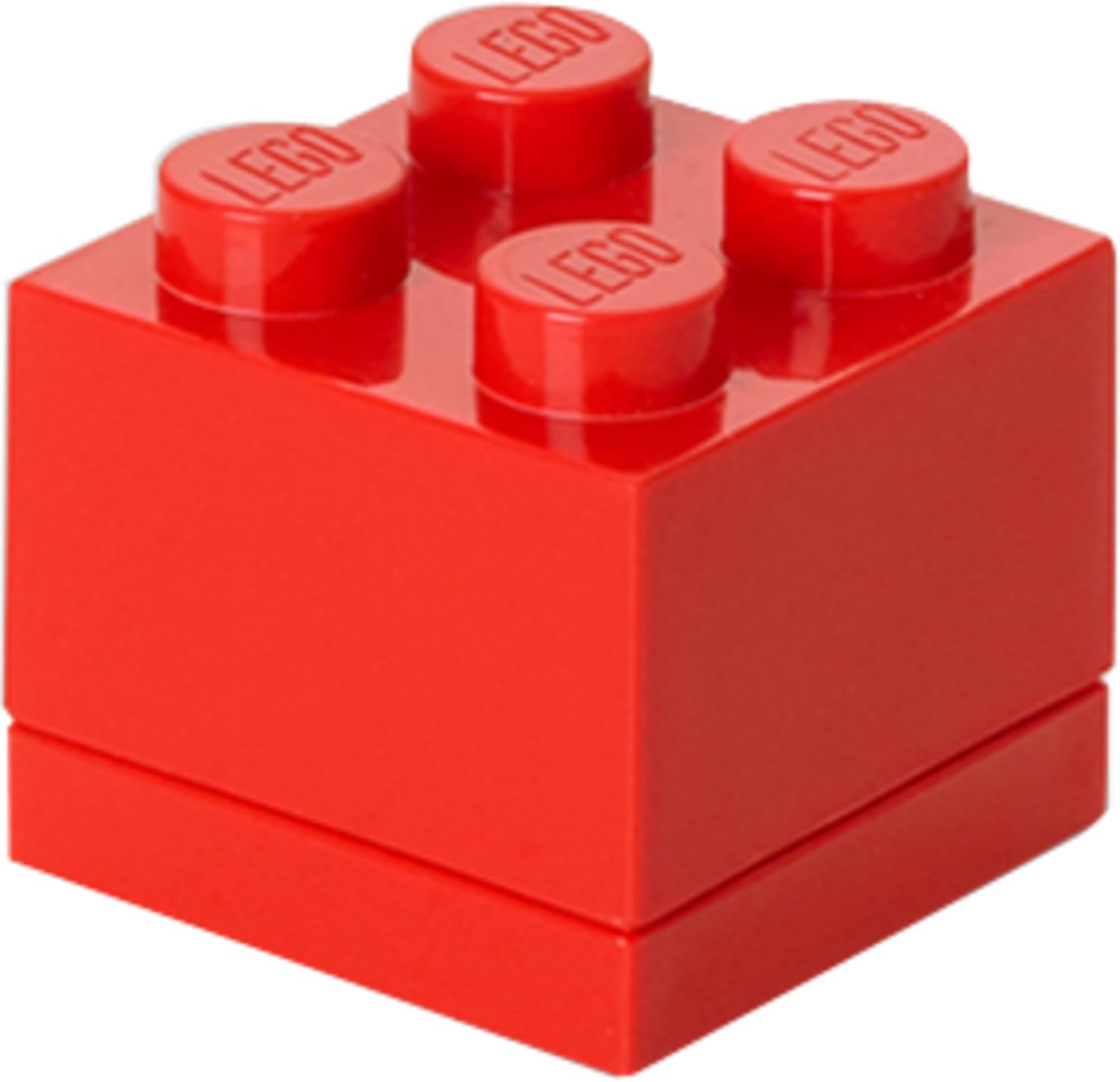 LEGO Mini Box 4 Knobs Red - Versatile Small Storage Box for Snacks ...