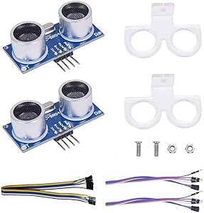XiaoR Geek R 2pcs Ultrasonic Module HC-SR04 Distance Sensor with 2pcs Mounting bracket for ...