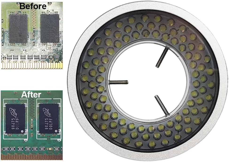 Amazon.com : iFixes iL37 Microscope Polarized 96-LED Ring Light Anti ...
