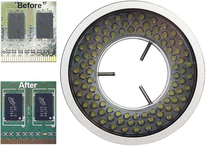 Amazon.com : Polarized Microscope Light Anti Glare LED Ring Illuminator ...