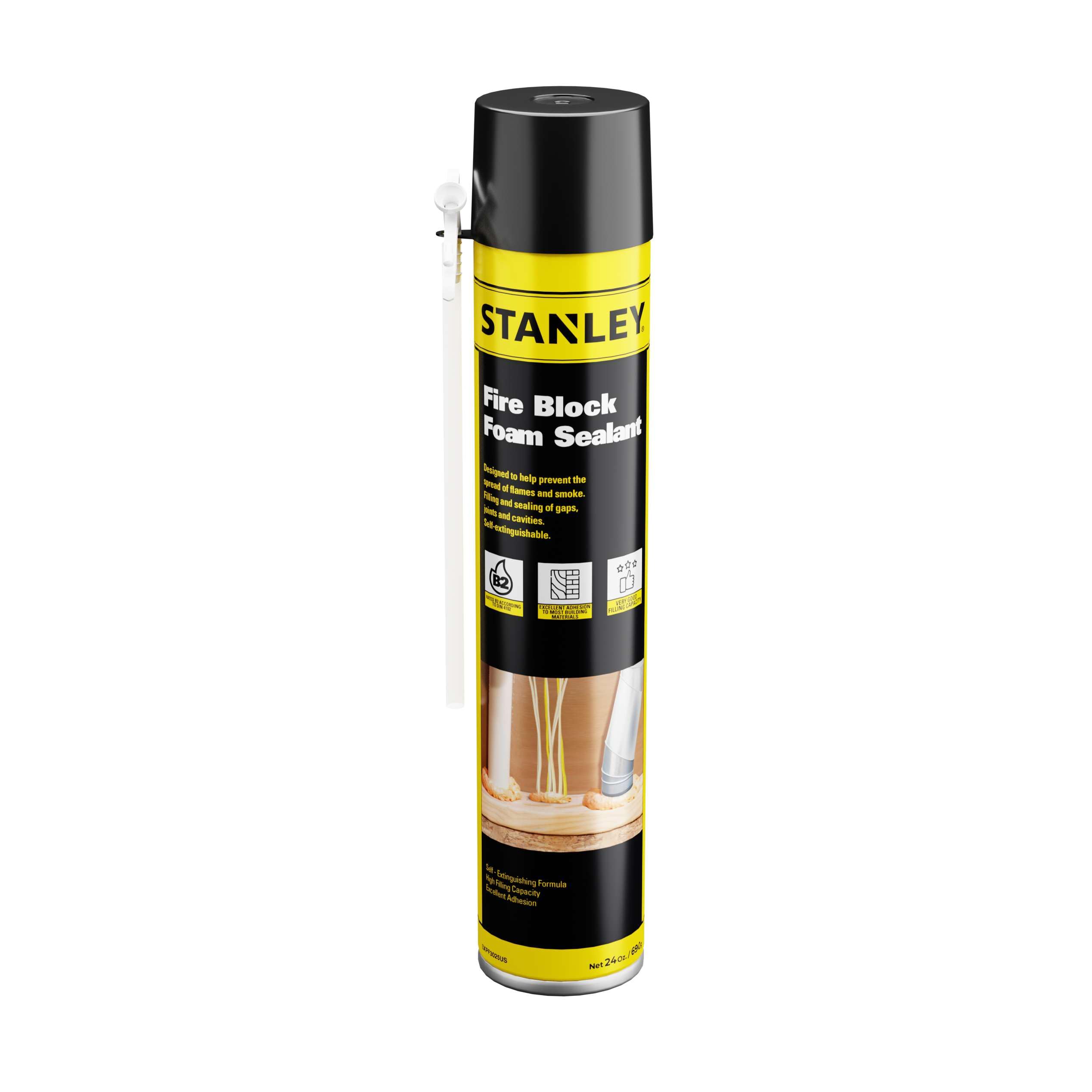 Buy STANLEY Fire Block Foam Sealant - Orange Fire Rated Insulation ...