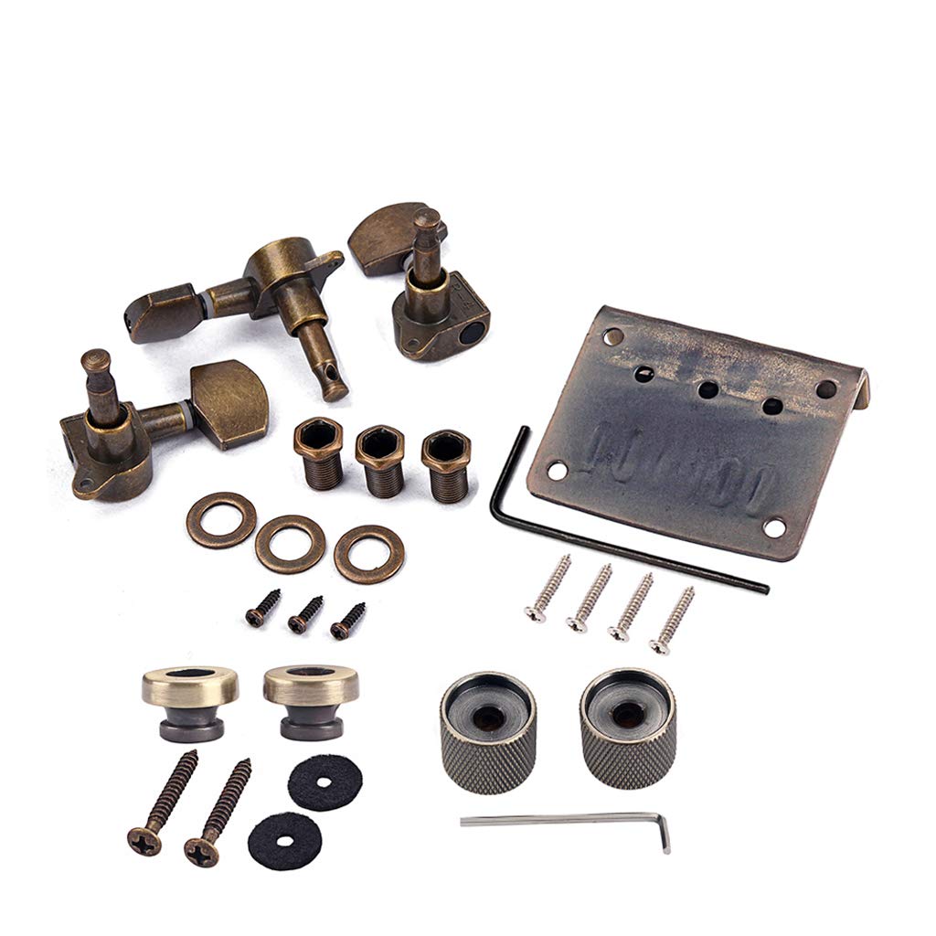 Snapklik.com : Combo Kits Bronze Saddle Bridge Tuning Pegs Control ...