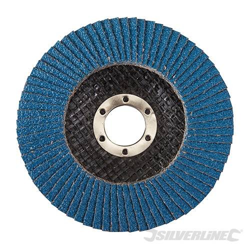 Genuine Silverline Zirconium Flap Disc 115mm 40 Grit | 633890 : Amazon ...