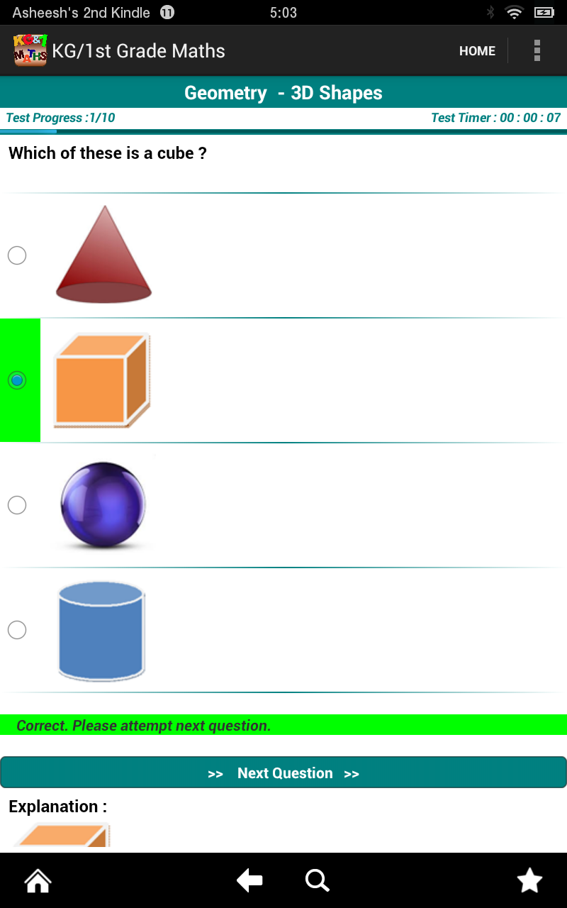 KG and 1st Grade Maths - App on Amazon Appstore