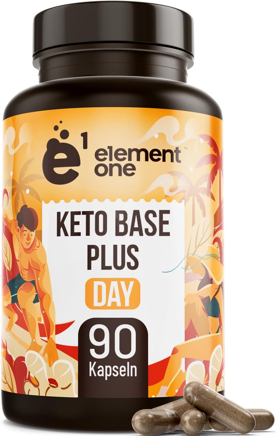 Keto Base Plus Day - Daily Keto Complex - 90 Capsules Vegan - with ...