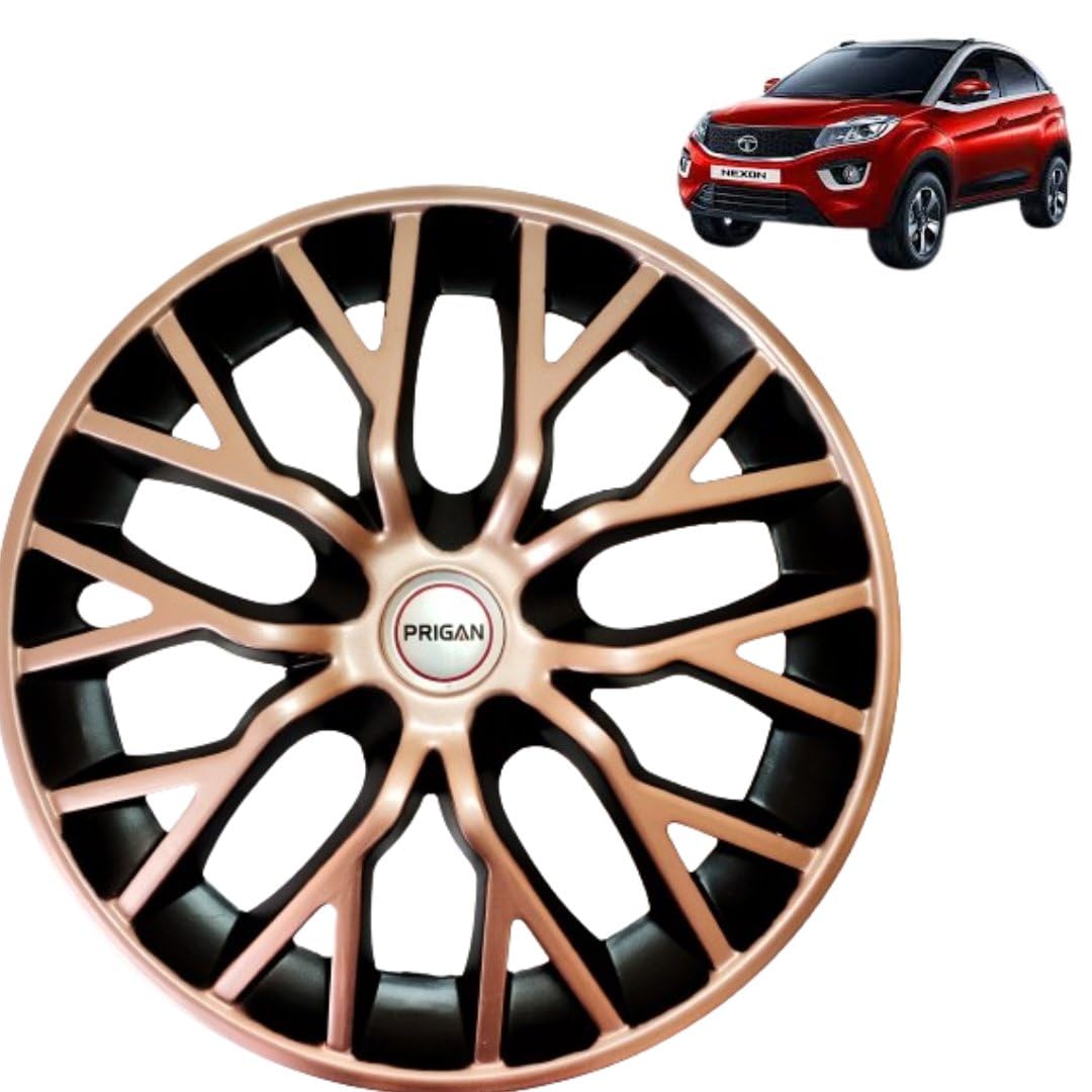 Prigan Wheel Cover for Nexon Copper Black Wheel Cover 16" for TATA ...