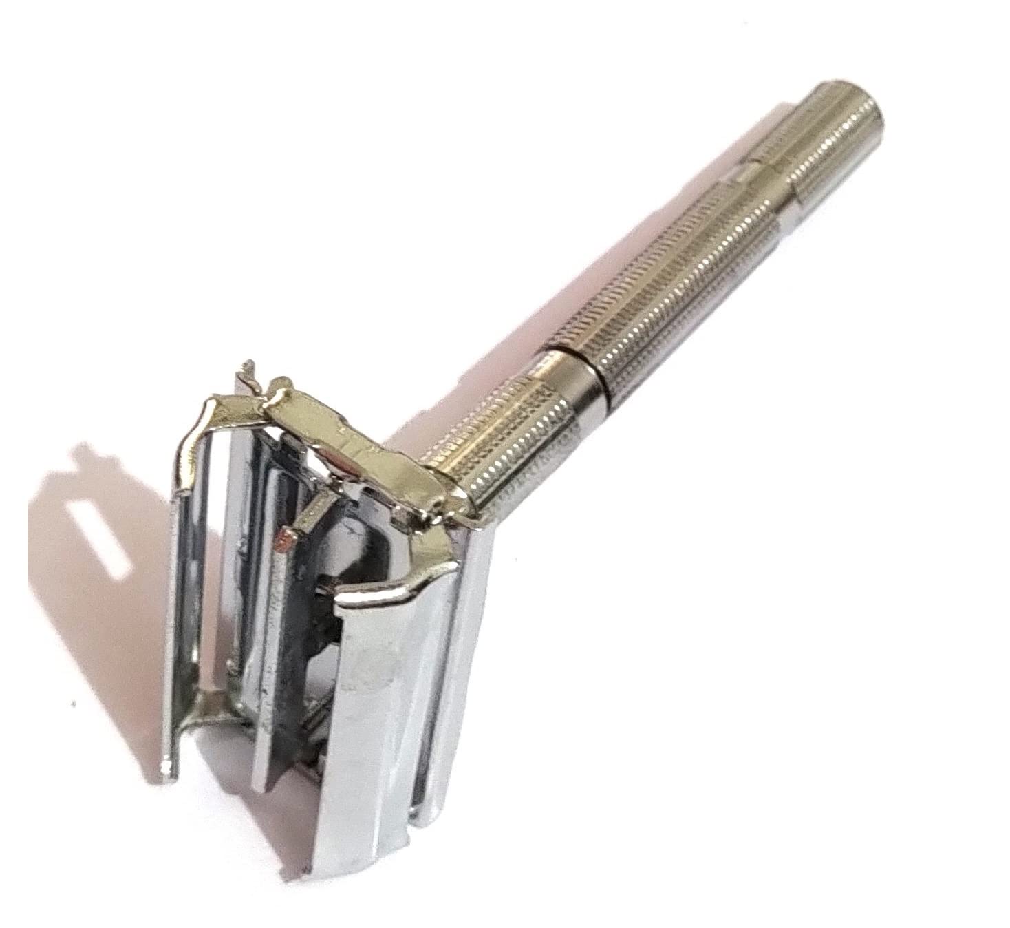 My.Shop Delegarde Double Edge Safety Razor For Men Butterfly Twist Open ...