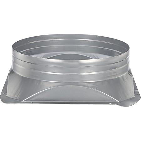 PATIKIL 10" Duct Connector Flange, Dryer Vent Wall Plate Square to ...