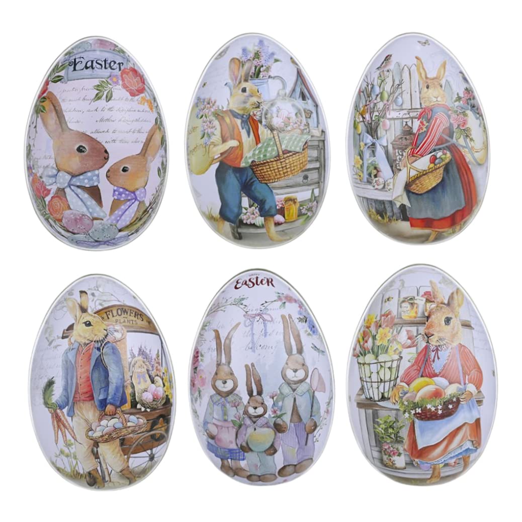 Easter Decorations,Easter Egg Shaped Candy Box Empty Easter Egg Shell ...