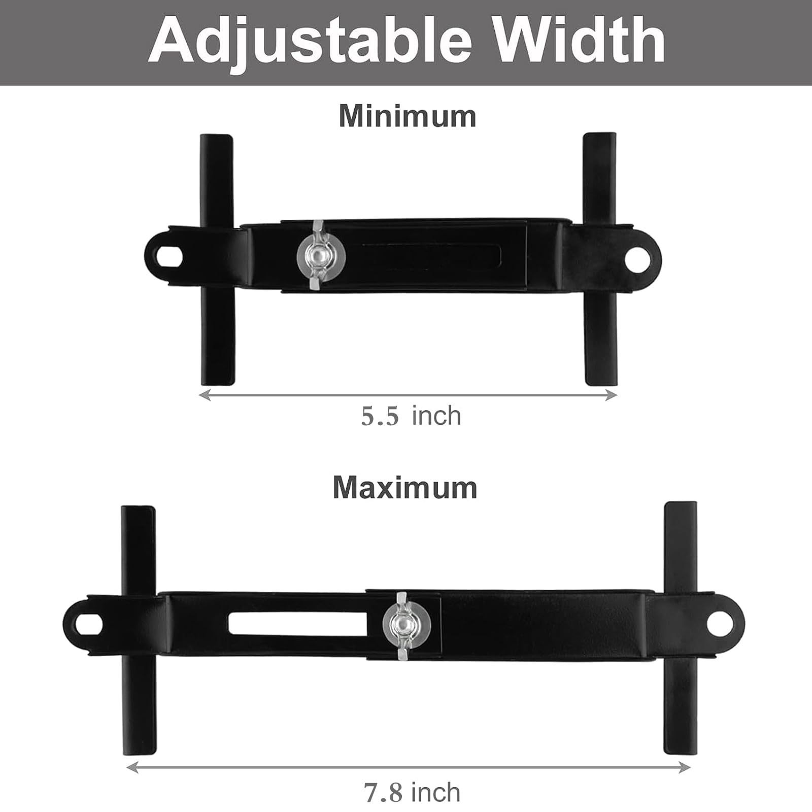 Snapklik.com : Battery Hold Down Bracket, 2 Pack Adjustable Car Battery ...