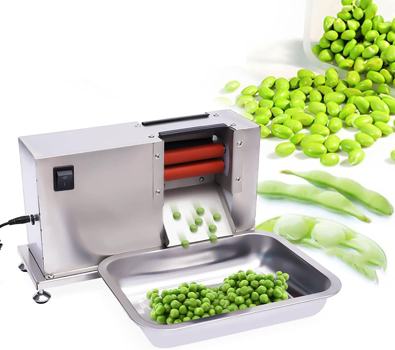 Electric Edamame Shelling Machine, 20W Commercial Semi-Automatic Pea ...