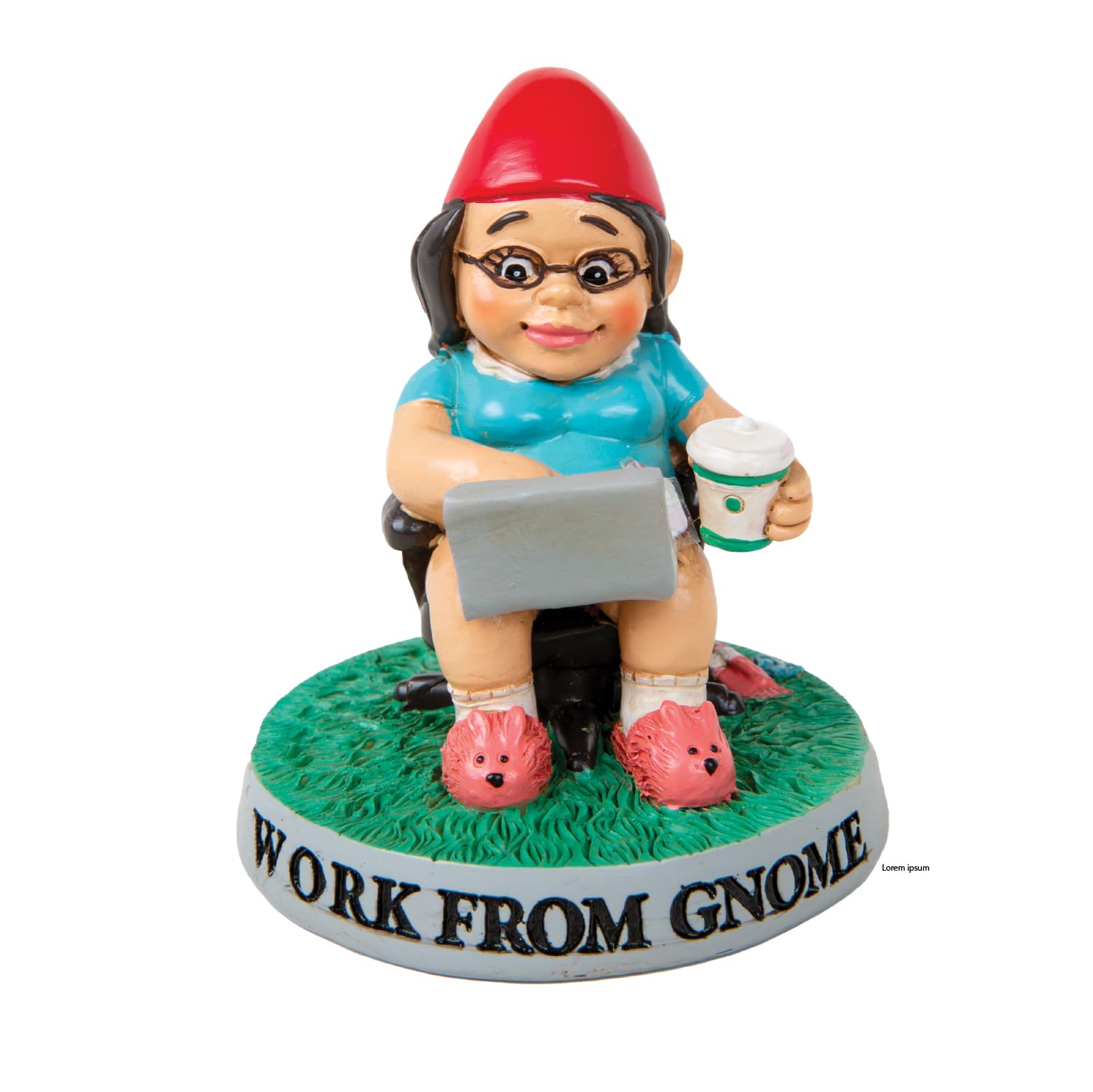 Amazon.com: BigMouth Inc Female Work from Home Gnome Statue - Cute WFH ...