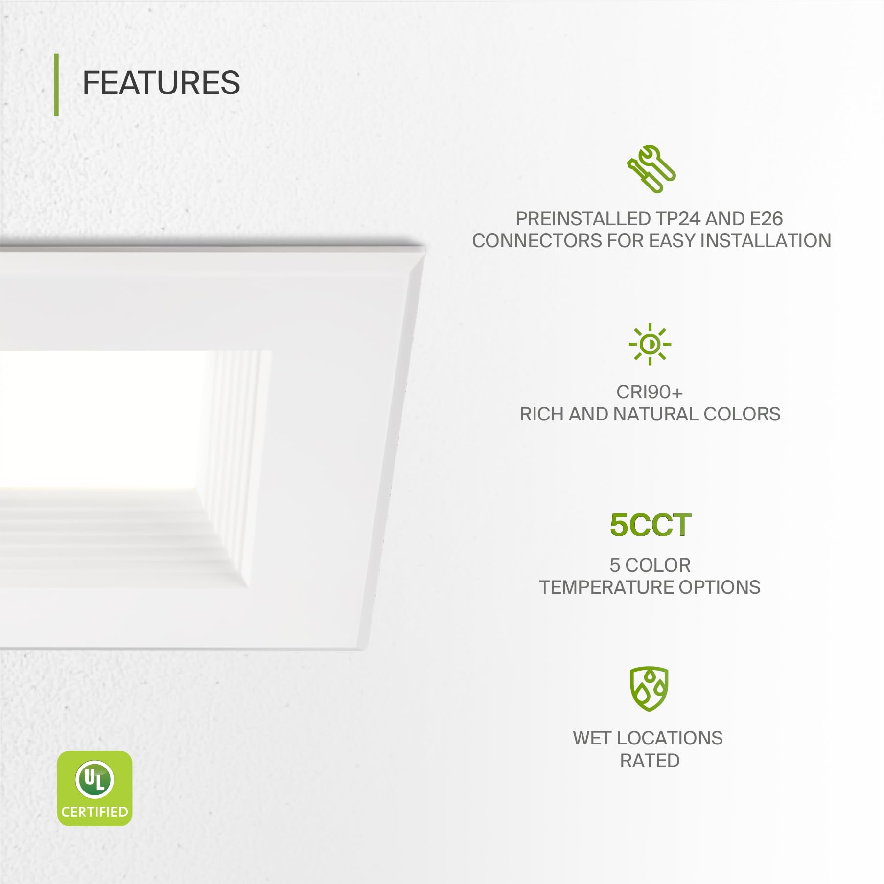 Square Led Recessed Can Retrofit