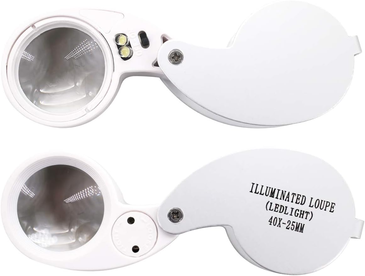 Amazon.com: DEVMO 40x25 Metal LED Currency Detecting/Jewelry ...