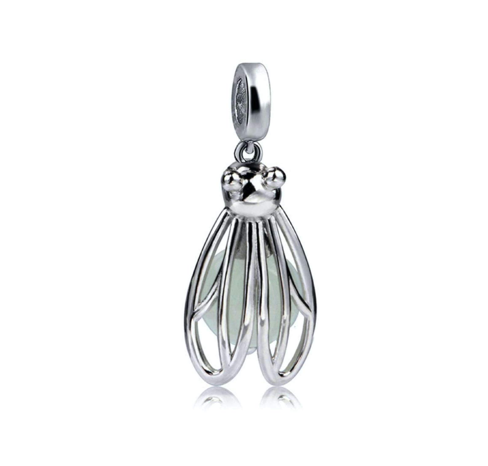 Amazon.com: Bolenvi Luminous Firefly Glow in The Dark 925 Sterling ...