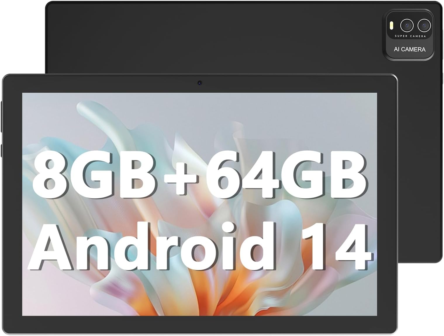 Amazon.com : Android Tablet, 10 inch Android 14 Tablets, 6GB RAM 64GB ...