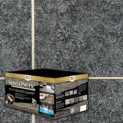 SpreadStone 2.5 Gal. Midnight Slate Satin Interior/Exterior Decorative ...