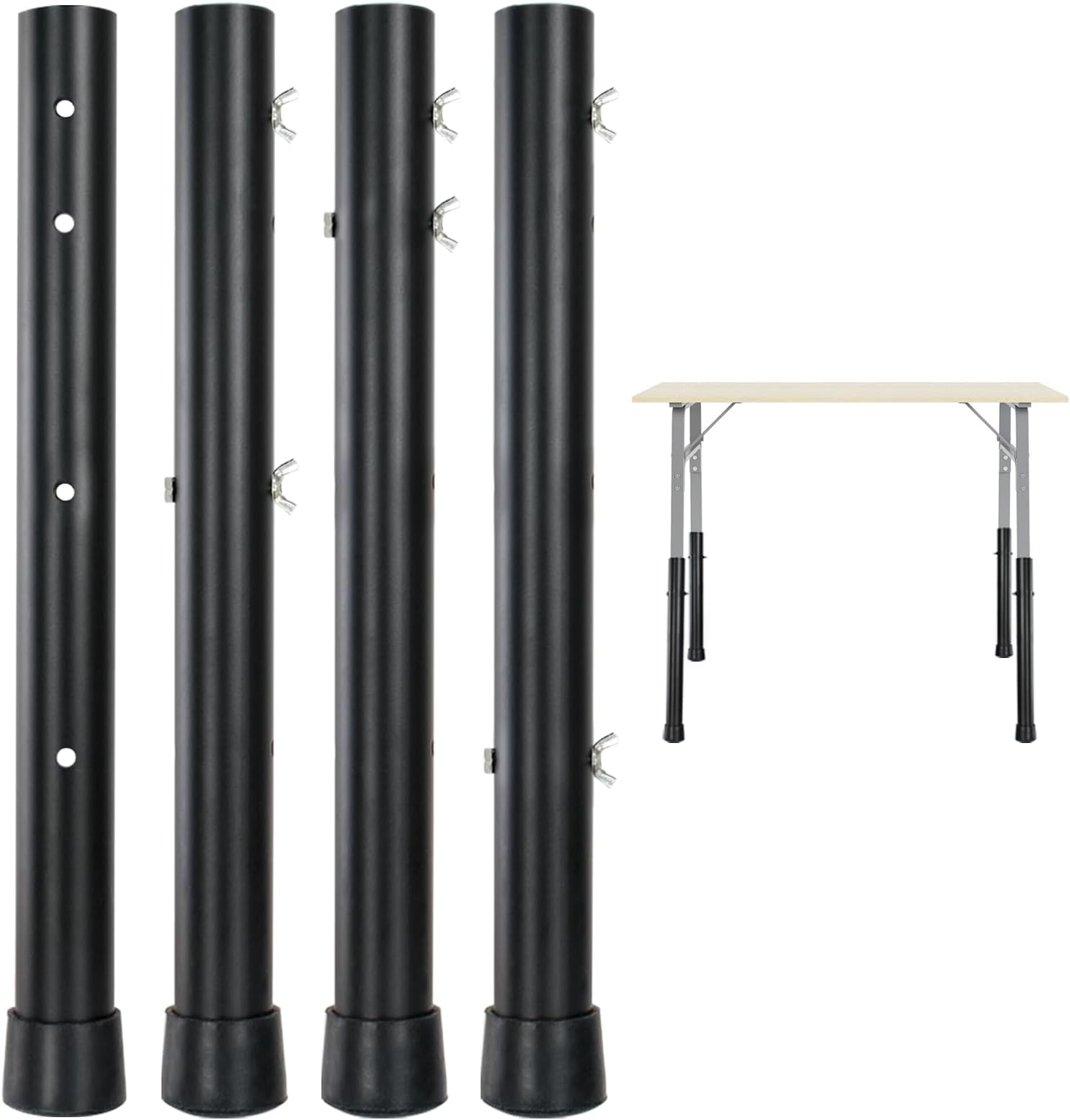 Amazon.com: kulusion 4 Packs Table Leg Extenders, Adjustable Table Leg ...